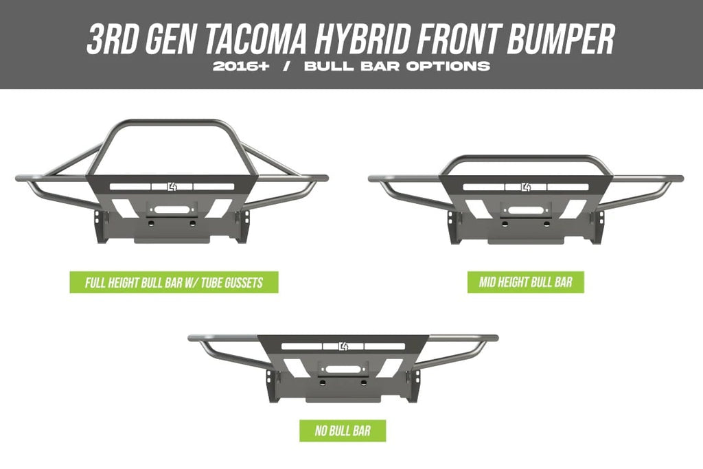 C4 Fabrication Hybrid Front Bumper 2016 Tacoma Overland Garage